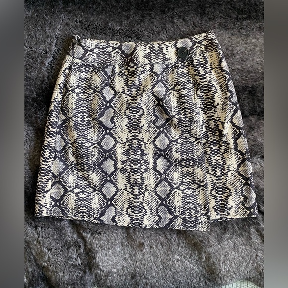 SHEIN | Skirts | Shein Soft Snake Skin Mini Skirt | Poshmark